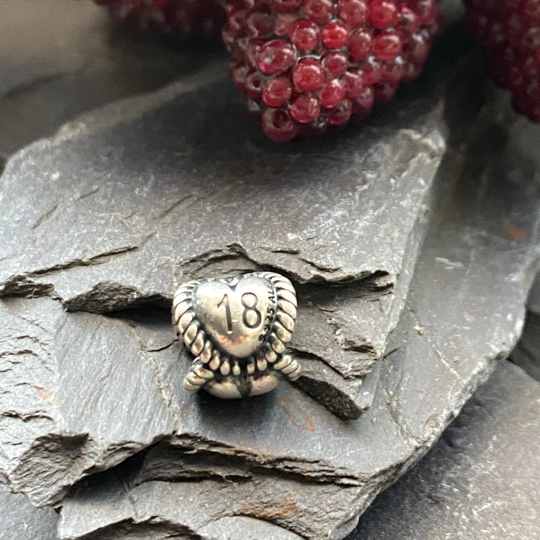 Pandora Sterling Silver ‘18’ Coming of Age Charm. - Etsy