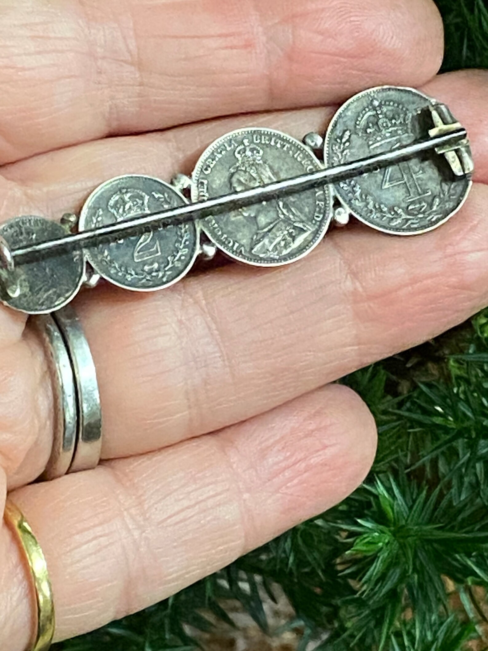Antique Victorian Maundy Money Set Bar Brooch - Etsy