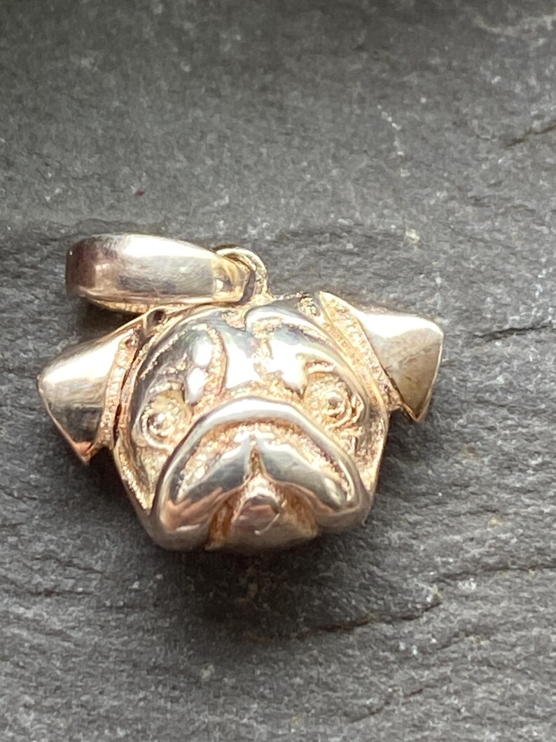 Silver Boxer Dog Charm. - Etsy