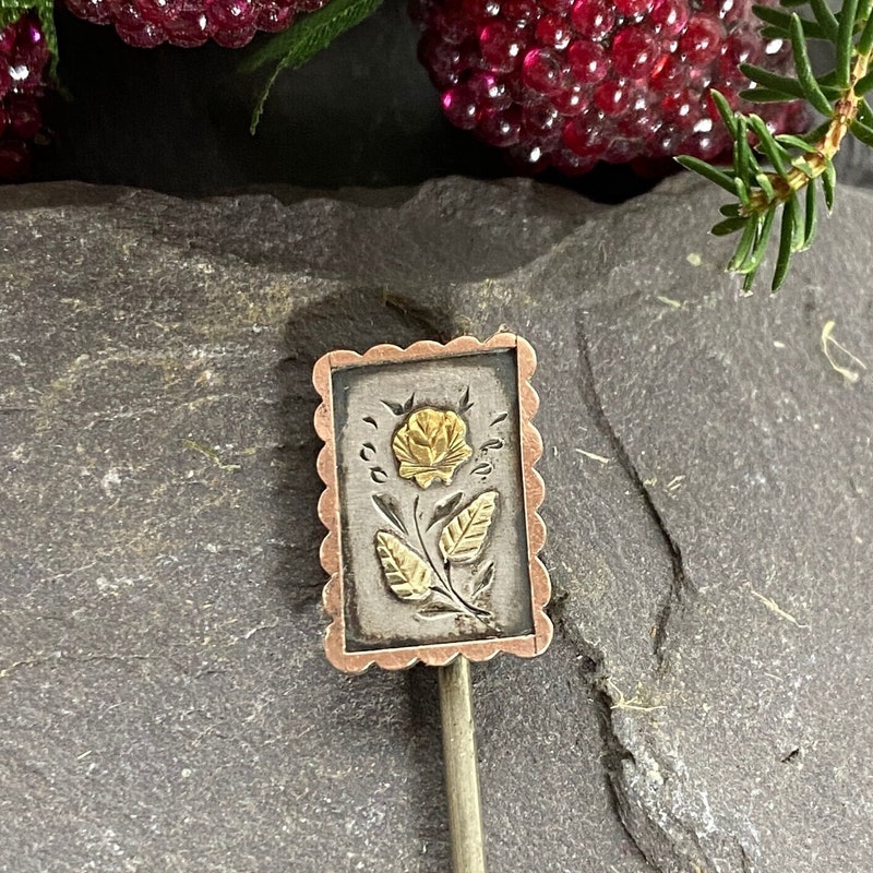 Antique 9ct Stick Pin - Etsy UK