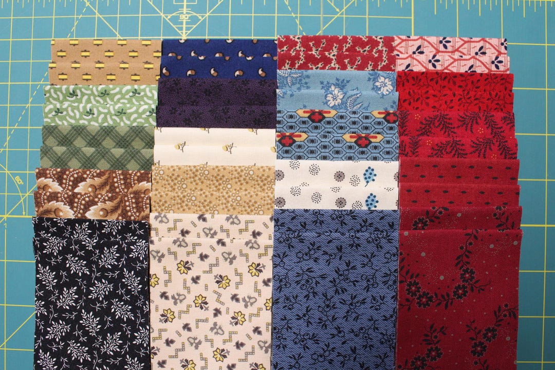 40 Jelly Roll CIVIL WAR 2.5x44 Strips 100% Cotton Quilt Fabric by ...