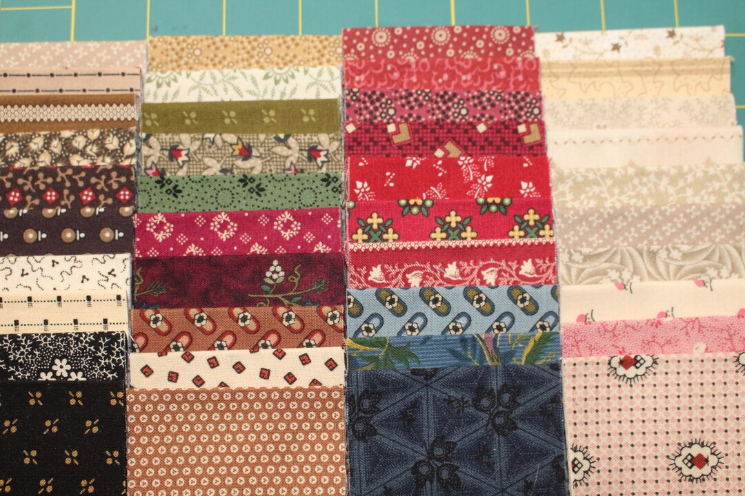 40 Single Jelly Roll CIVIL WAR REPRODUCTION 2.5x44 Strips 100% Cotton ...