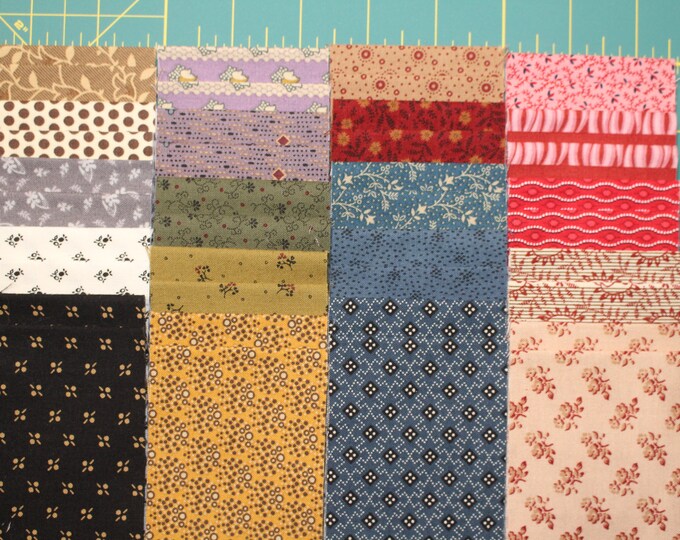 40 Jelly Roll CIVIL WAR 2.5x44 Strips 100% Cotton Quilt Fabric by ...