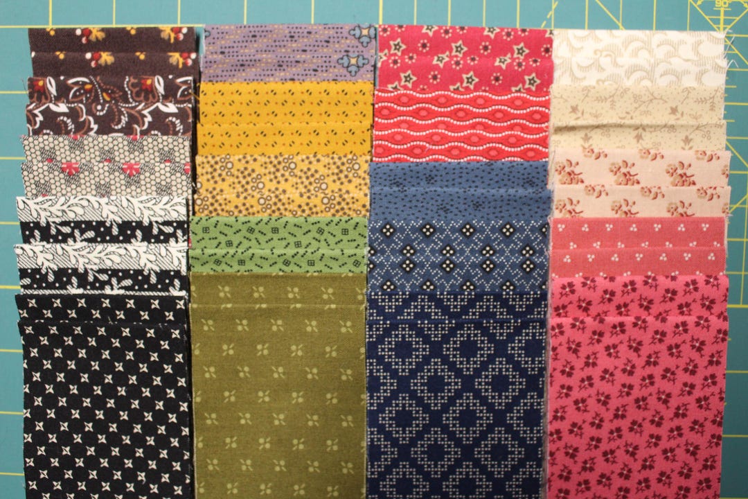 40 Jelly Roll CIVIL WAR 2.5x44 Strips 100% Cotton Quilt Fabric by ...