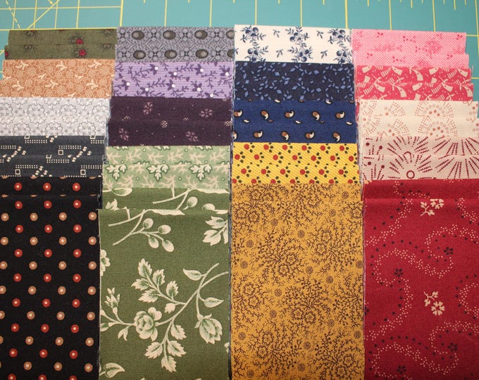 40 Jelly Roll CIVIL WAR/REPRODUCTION 2.5x44" Strips 100% Cotton Quilt ...