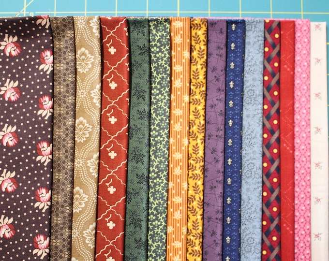 15 CIVIL WAR/REPRODUCTION 100% Cotton Quilt Fabric Fat Quarters (18x22 ...