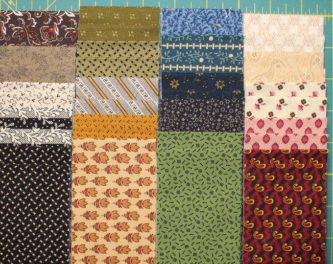 40 Jelly Roll CIVIL WAR 2.5x44" Strips 100% Cotton Quilt Fabric by ...