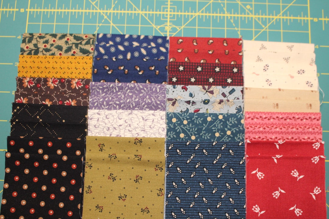 40 Jelly Roll CIVIL WAR 2.5x44" Strips 100% Cotton Quilt Fabric by ...