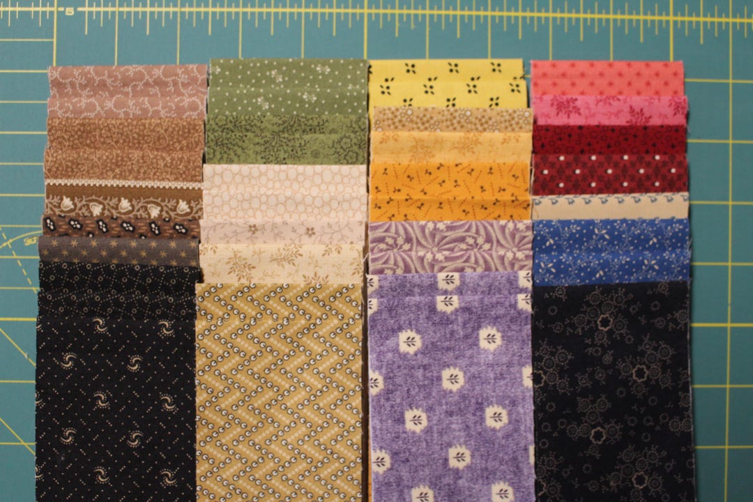 38 Jelly Roll CIVIL WAR/REPRODUCTION 2.5x44" Strips 100% Cotton Quilt ...