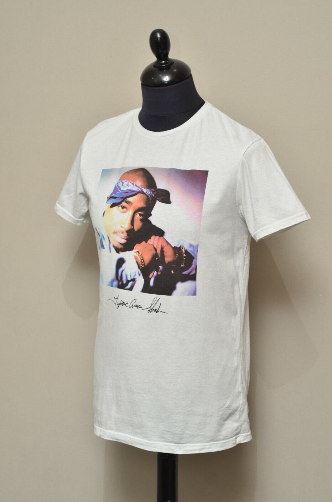Tupac Shakur 2PAC Men's Rare White Cotton T-shirt - Etsy