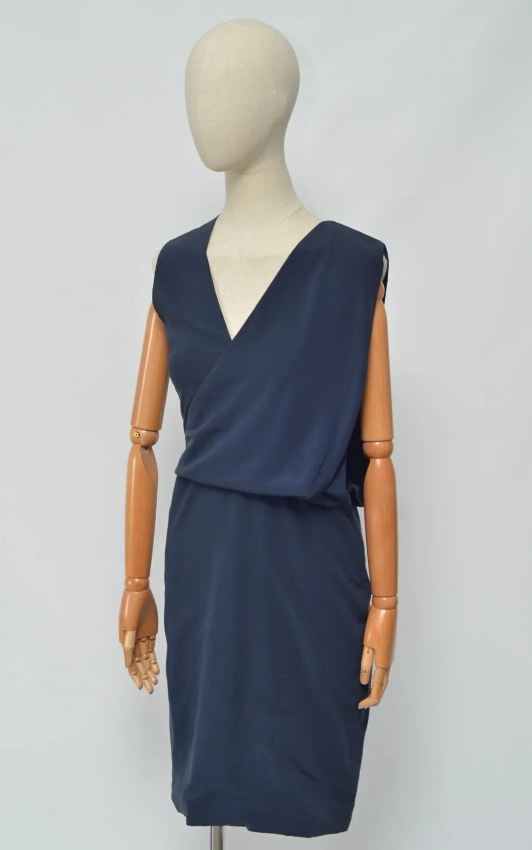 GUCCI Luxury Women's Navy Blue Midi Dress Size 42 Made in Italy - Etsy