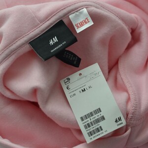 H&M NEW Men's Light Pink Cotton Big Logo Oversized Hoodie Size M - Etsy