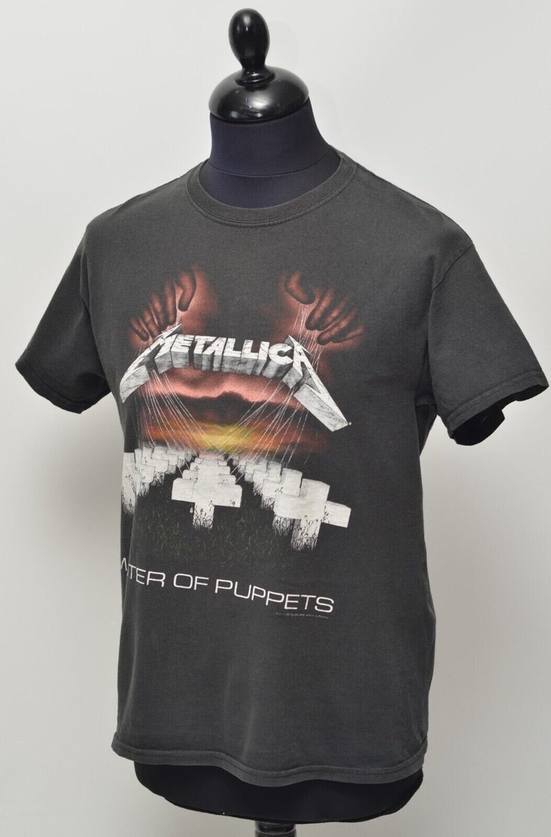 METALLICA Vintage Men's Grey Master of Puppets Tour Tee Shirt Size S - Etsy
