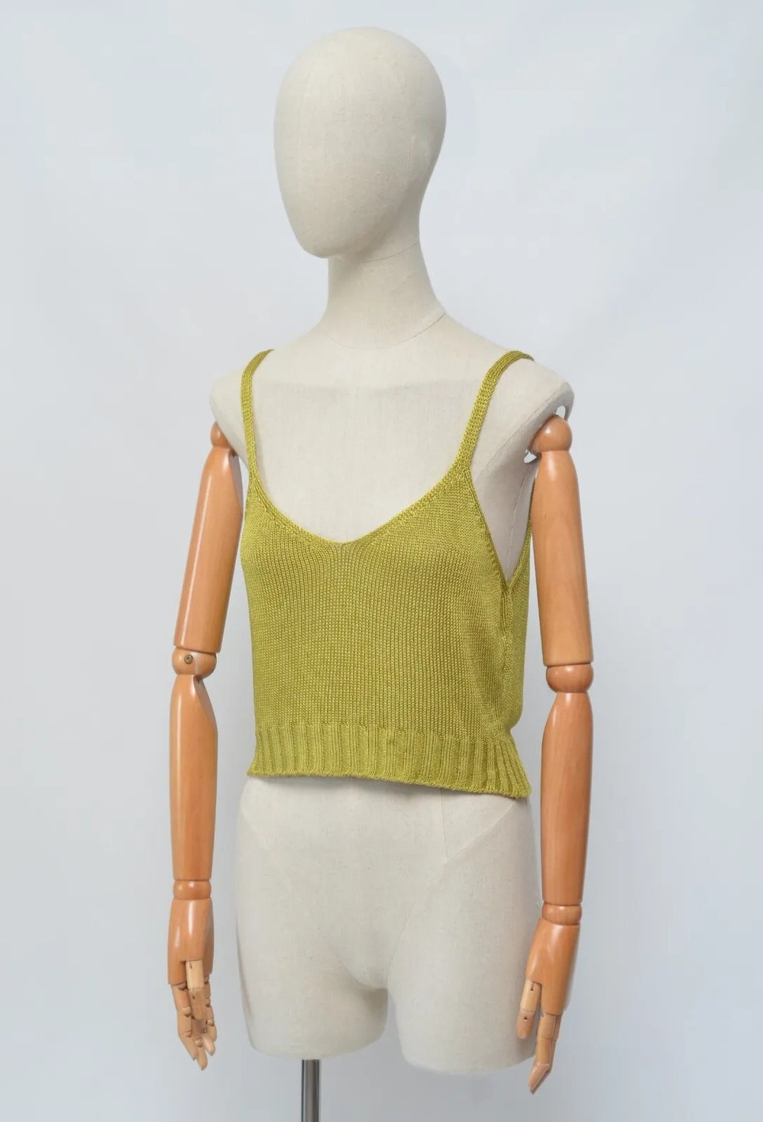 Yves Saint Laurent Variation YSL Vintage Women's Yellow Knitted Top ...