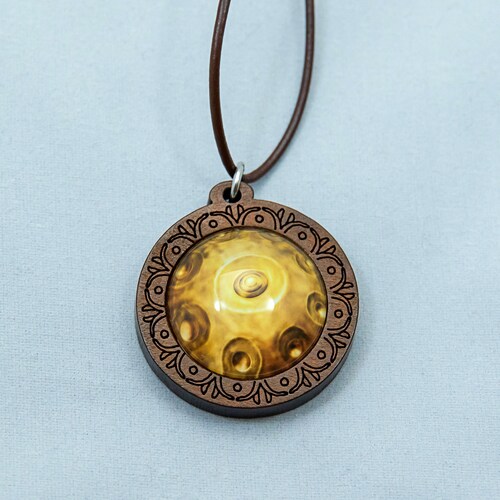 Handpan Pendpan-mini Pendant Necklace Sterling Silver Vintage - Etsy