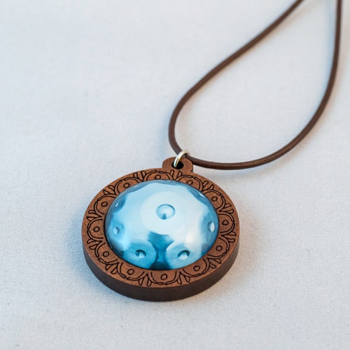 Handpan Pendpan-mini Pendant Necklace Sterling Silver Vintage - Etsy