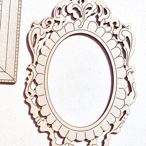 Cutout Frame Set. 5 Stylish Laser Cut Frames. Ornate Frames. Decorative ...