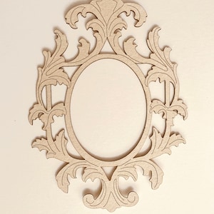 Vintage Frame Set Cut Outs. Shabby Chic Laser Cut Rigid Cardboard ...