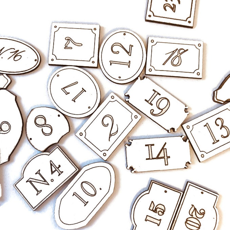 Calendar Numbers - Etsy