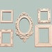 Cutout Frame Set. 5 Stylish Laser Cut Frames. Ornate Frames. - Etsy