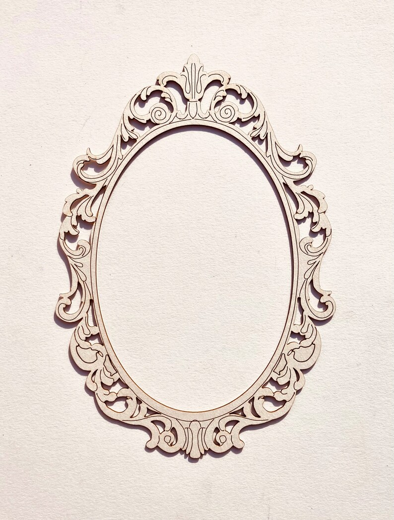 Vintage Cutout Round Frames Set. Two Antique Style Chipboard - Etsy