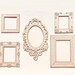 Cutout Frame Set. 5 Stylish Laser Cut Frames. Ornate Frames. - Etsy