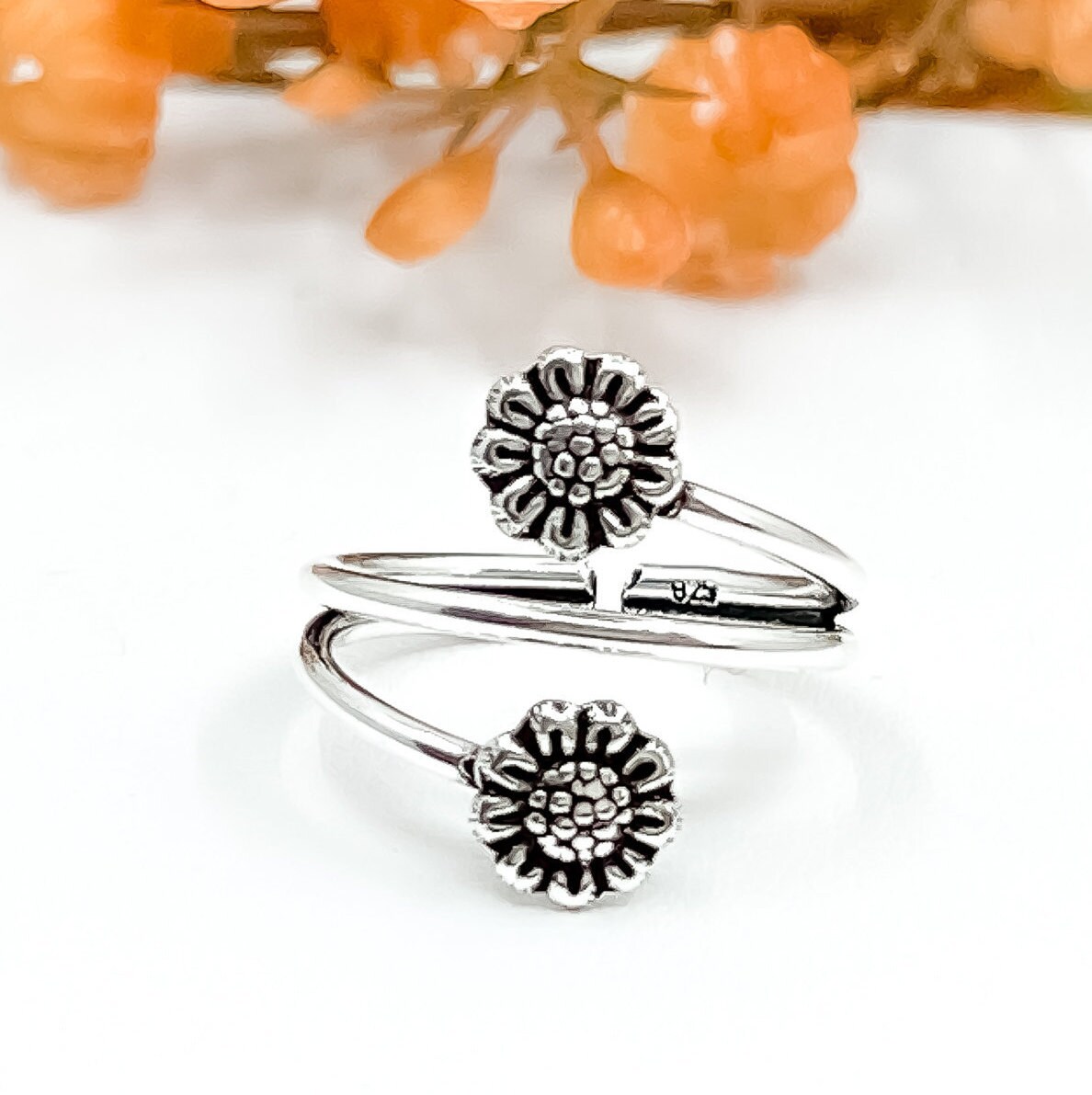 Sunflower Toe/Pinkie Ring | atelier-yuwa.ciao.jp