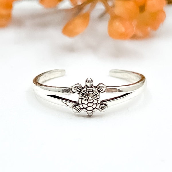 Turtle Toe Ring - Etsy