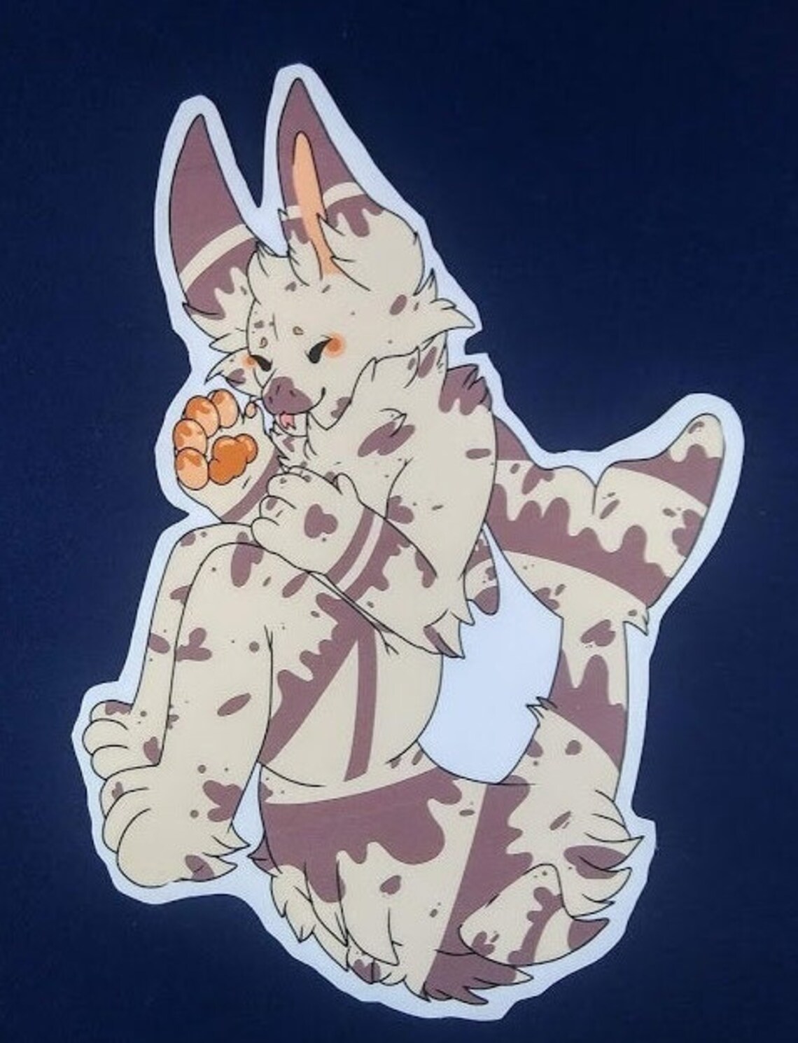 CUSTOM Fursona art sticker Hand cut drawn and printed by me | Etsy