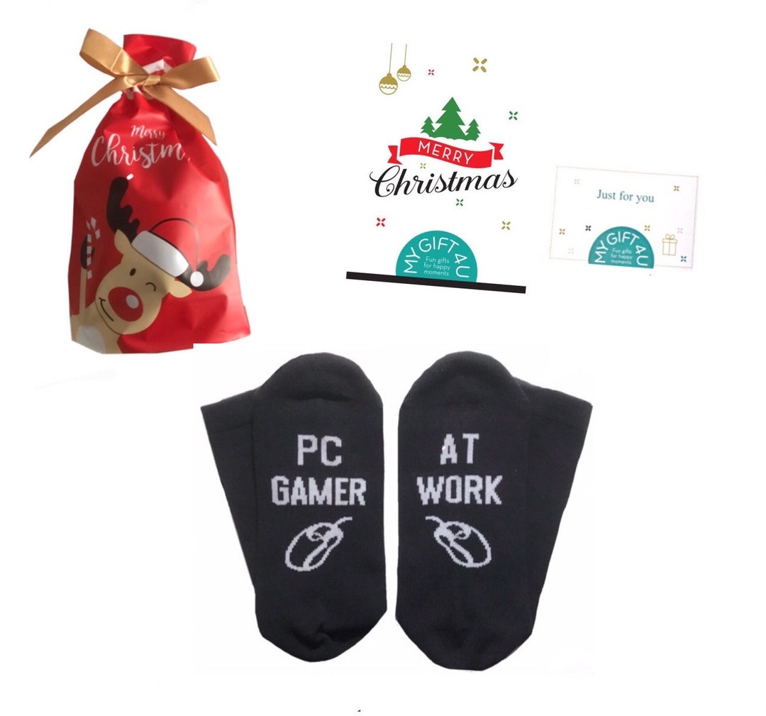 Gaming Socks for Teens, Boys, Men, or Women. Pc Gamer at Work Fun Socks ...