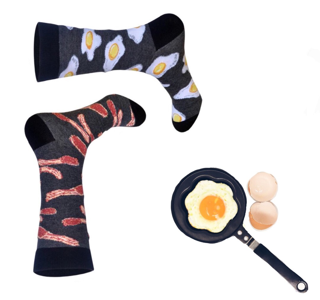 Funny Gift. Bacon & Eggs Socks. Cool Stocking Stuffers. Christmas Gifts ...