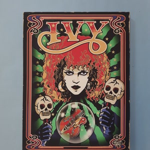 Vince Ray Print on Canvas of Poison Ivy From Legendary Band the Cramps ...