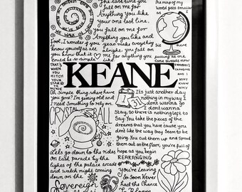 Keane Poster | Etsy