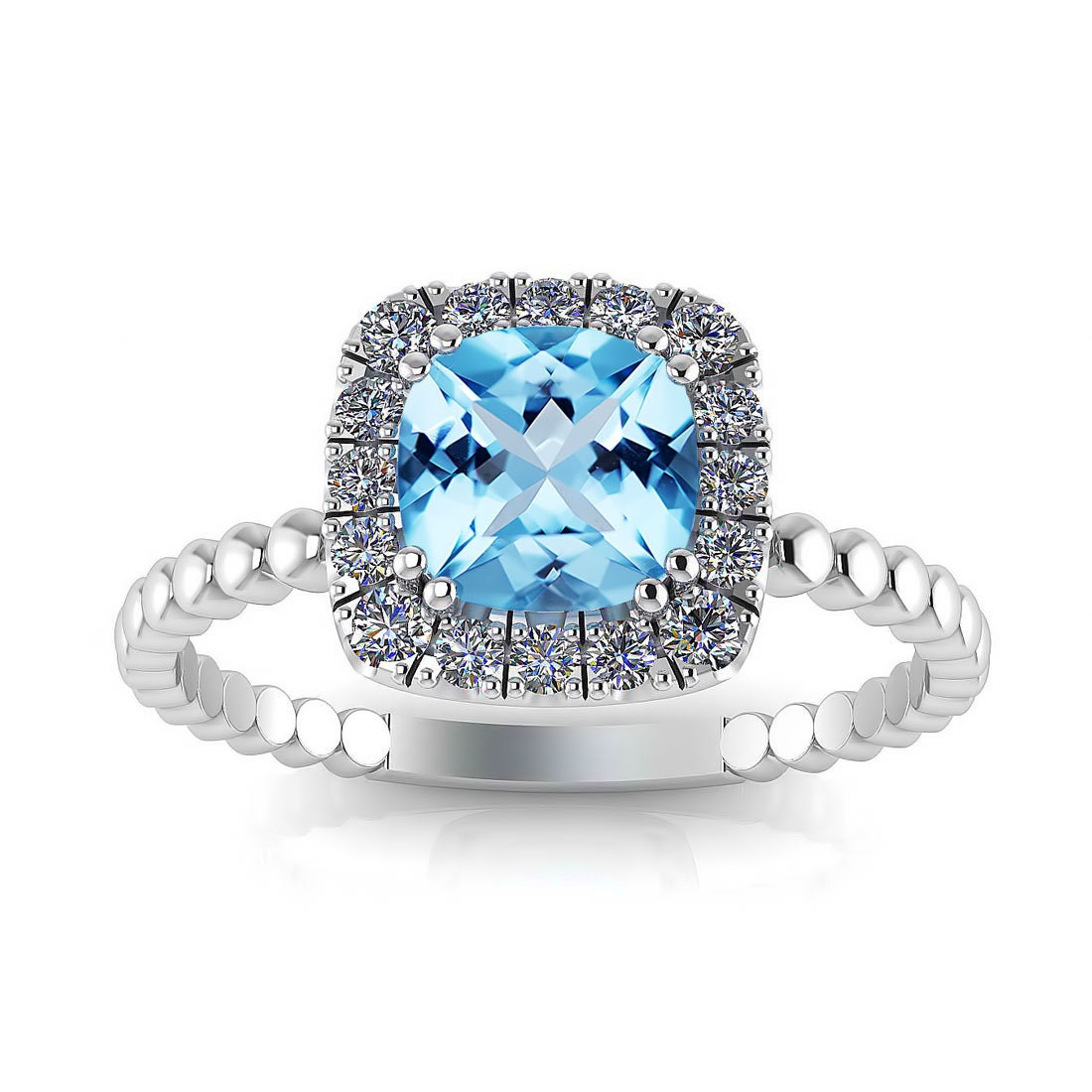 Blue Topaz Ring December Birthstone Ring for Engagement - Etsy