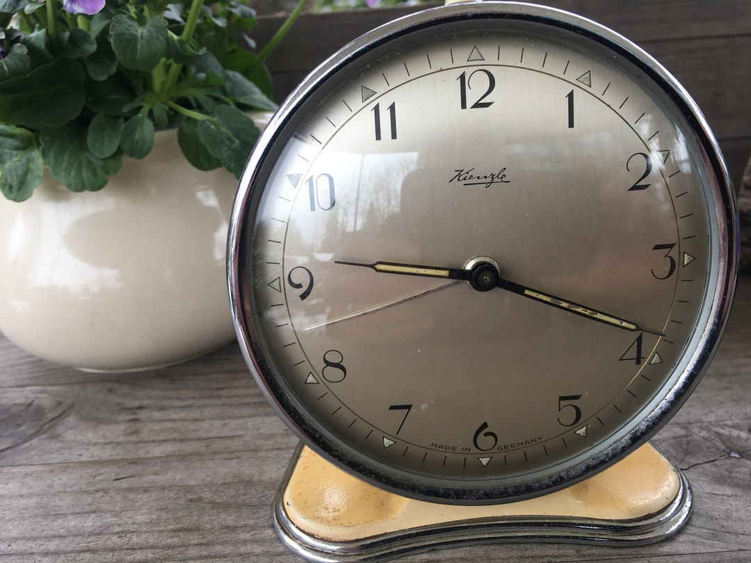Mechanical Alarm Clock Kienzle 50s 60s, Vintage Alarm Clock Second Hand ...