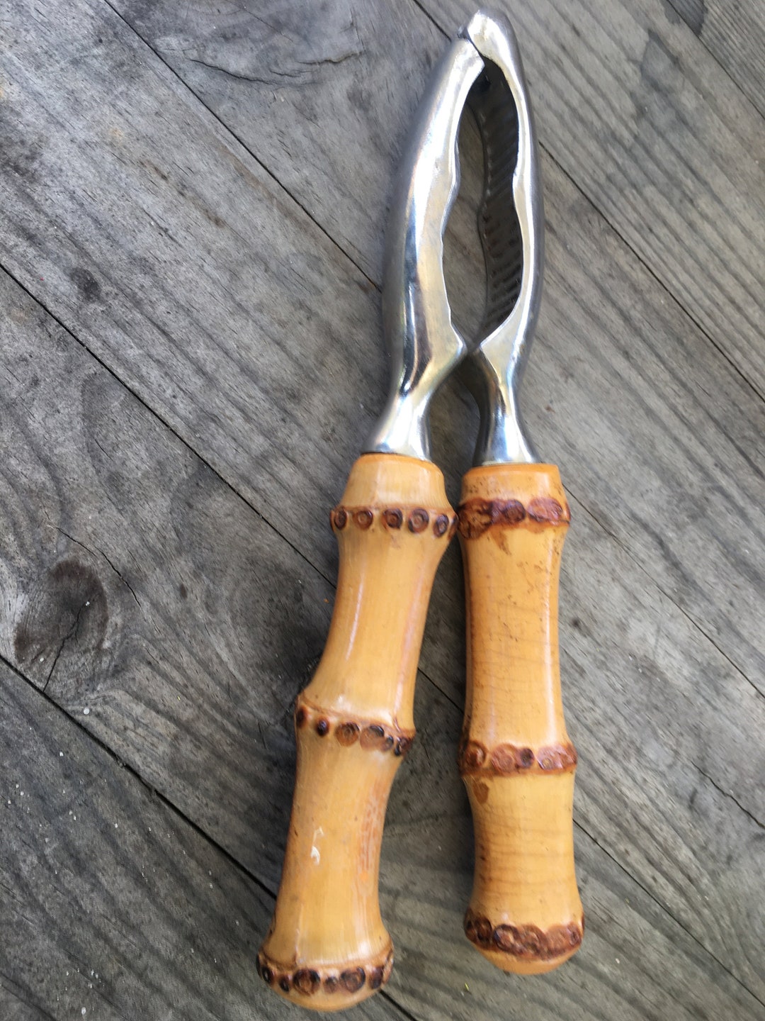 Nutcracker, Bamboo Handle,bamboo Rattan 50s Midcentury Tiki Hawaii ...