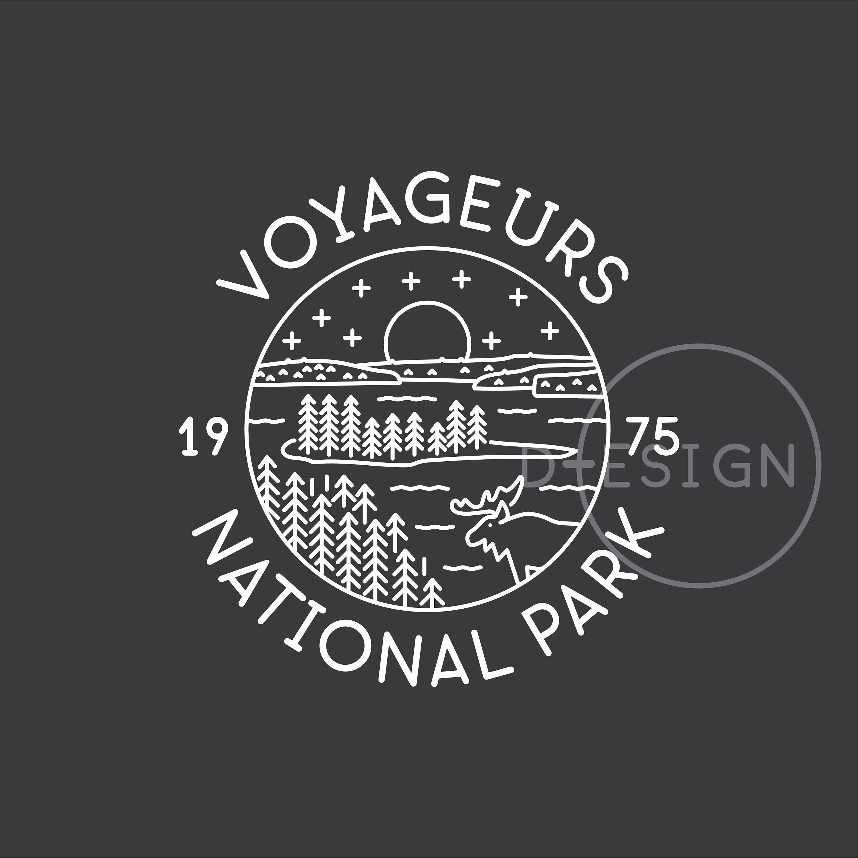 Voyageurs National Park Est. 1975 .svg File .dxf File .png | Etsy