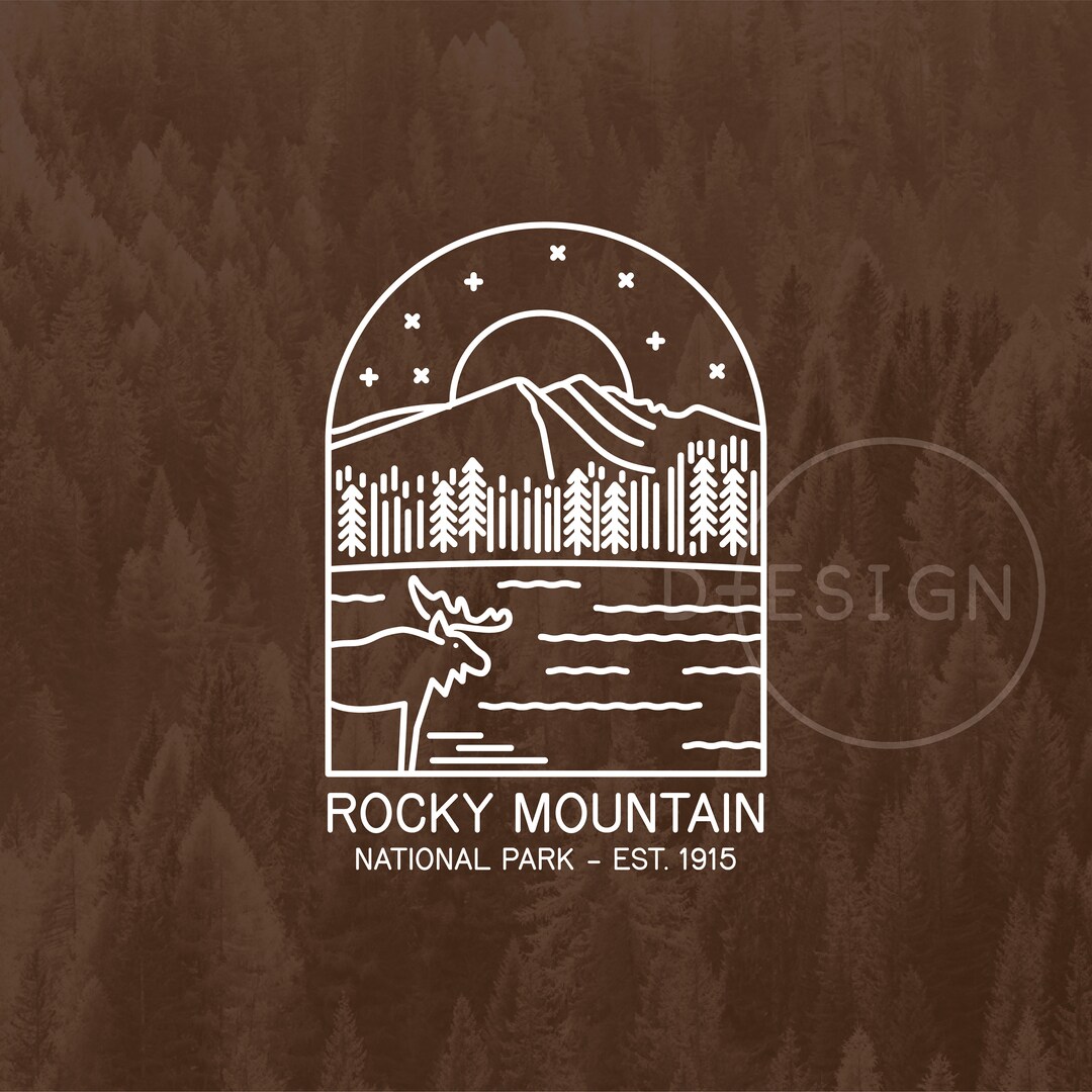 Rocky Mountain National Park Est. 1915 SVG, Rocky Mountain National ...