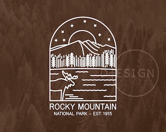 Rocky Mountain Svg - Etsy