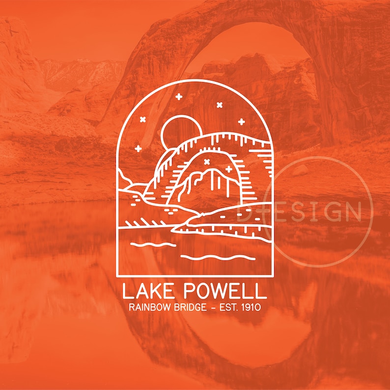 Lake Powell Rainbow Bridge Est. 1910 SVG EPS DIY File Cut | Etsy
