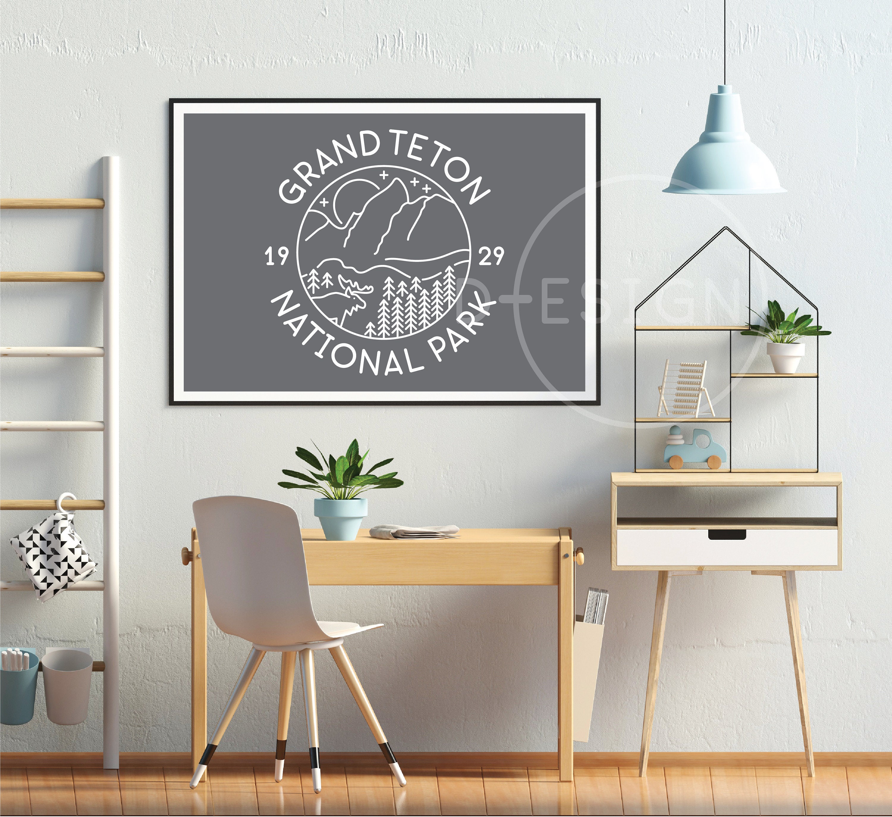 Grand Teton National Park Est. 1929 .SVG File Grand Teton - Etsy