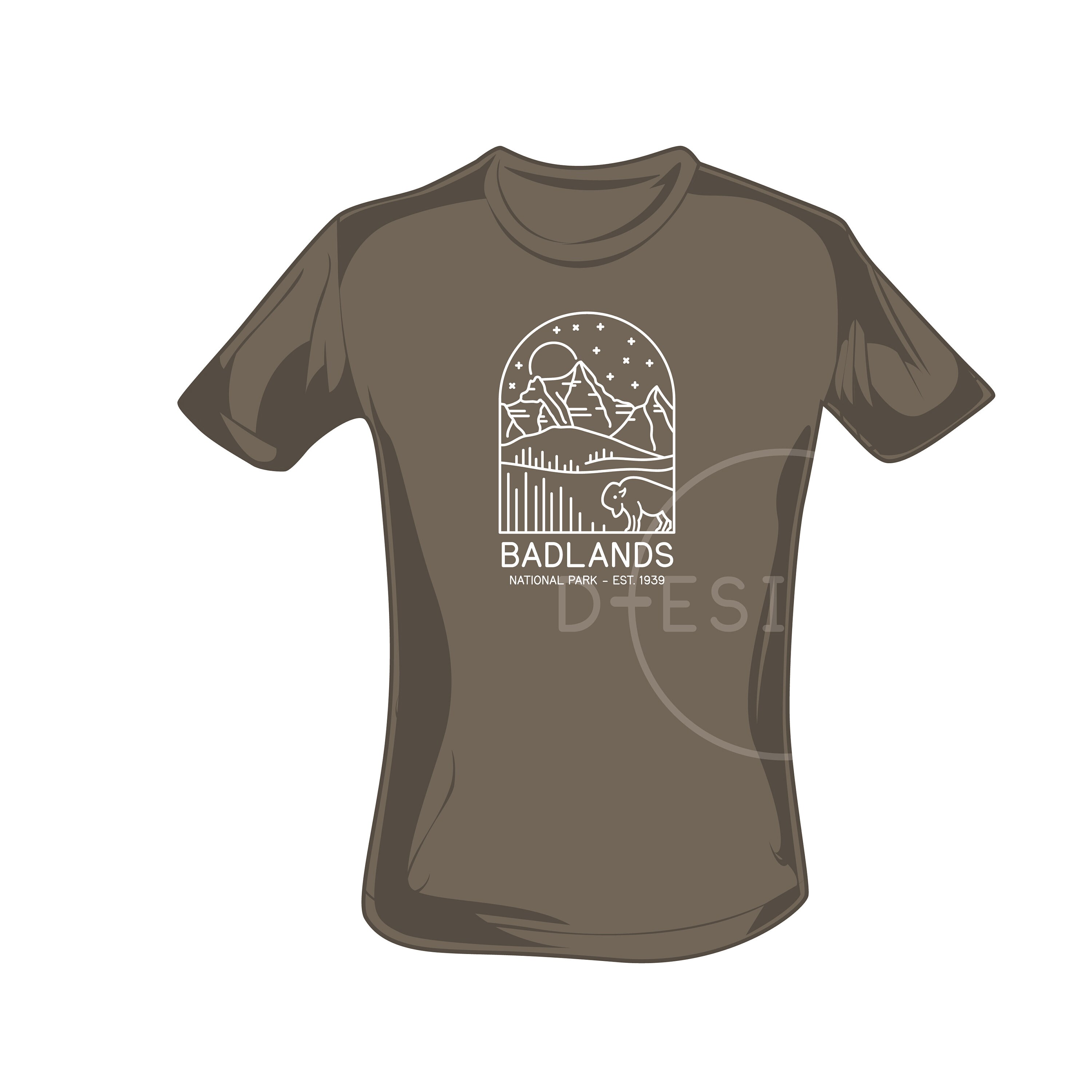 Badlands National Park Est. 1939 .svg, .png, .eps, .dxf Cut File - Etsy