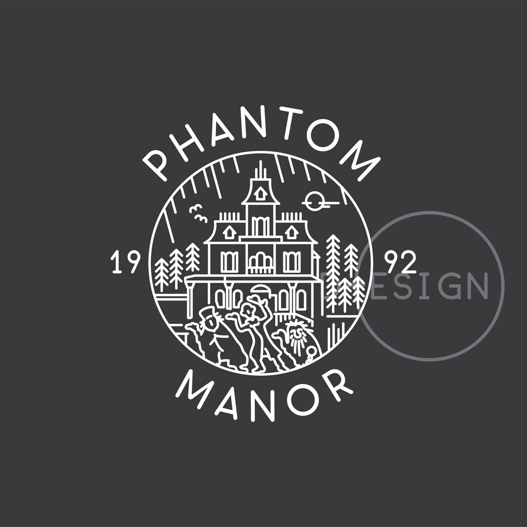 Paris Phantom Manor Est. 1992 .svg, .eps, .png, .dxf Files - Etsy