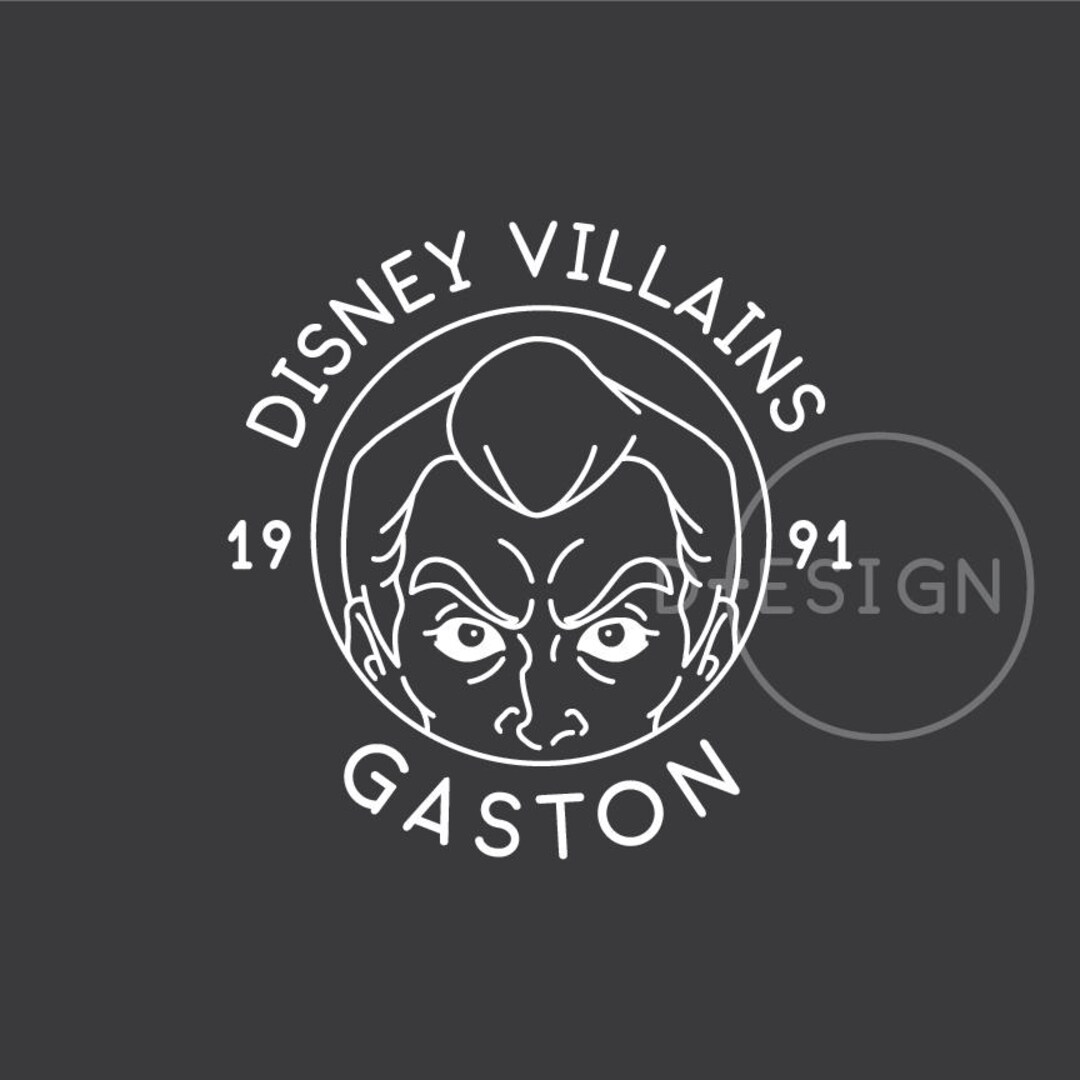 Theme Park Villain Gaston .svg, .eps, .png, .dxf Files - Etsy