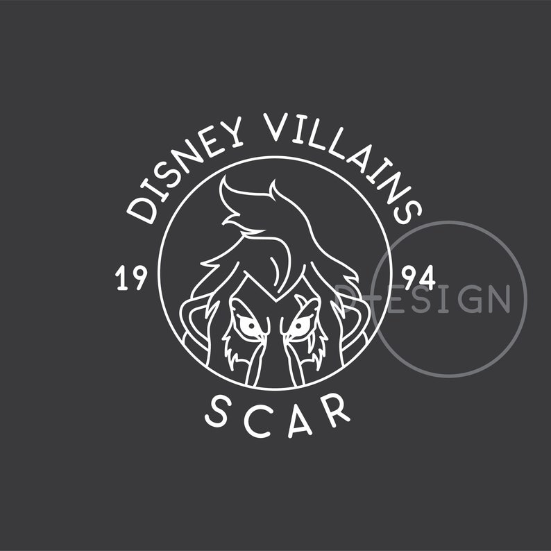 Theme Park Villain Scar .svg .eps .png .dxf Files - Etsy