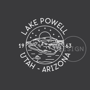 Lake Powell Est. 1963 .svg File, .dxf File, .png File, . Eps File - Etsy