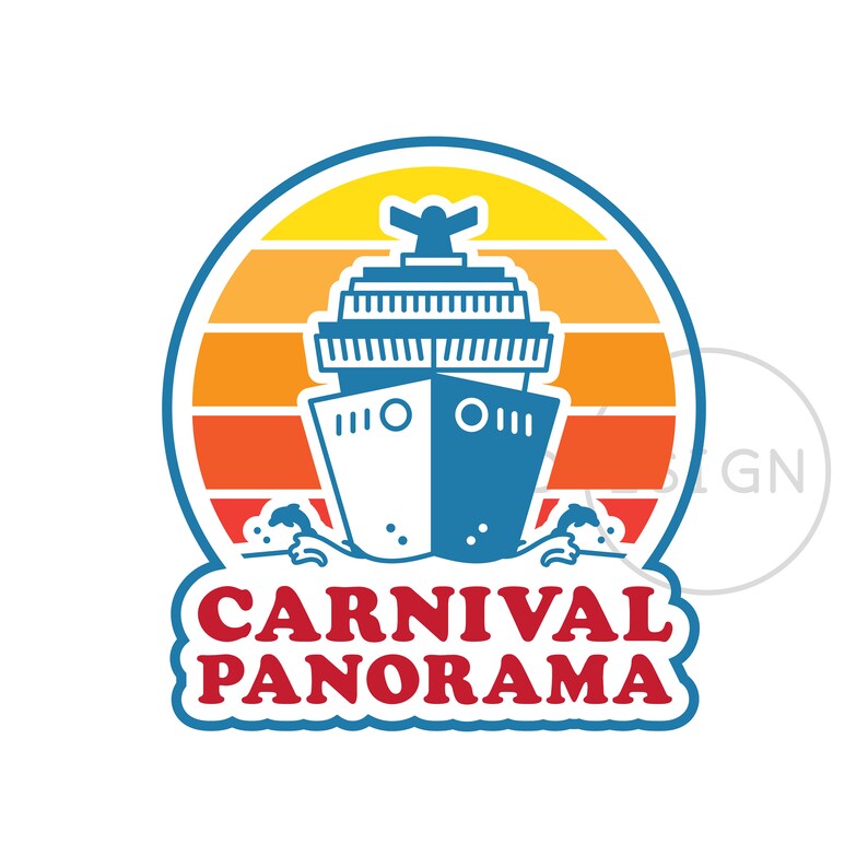 Carnival Panorama Digital Art (.svg, .eps, .png, .dxf) Retro Cruise ...