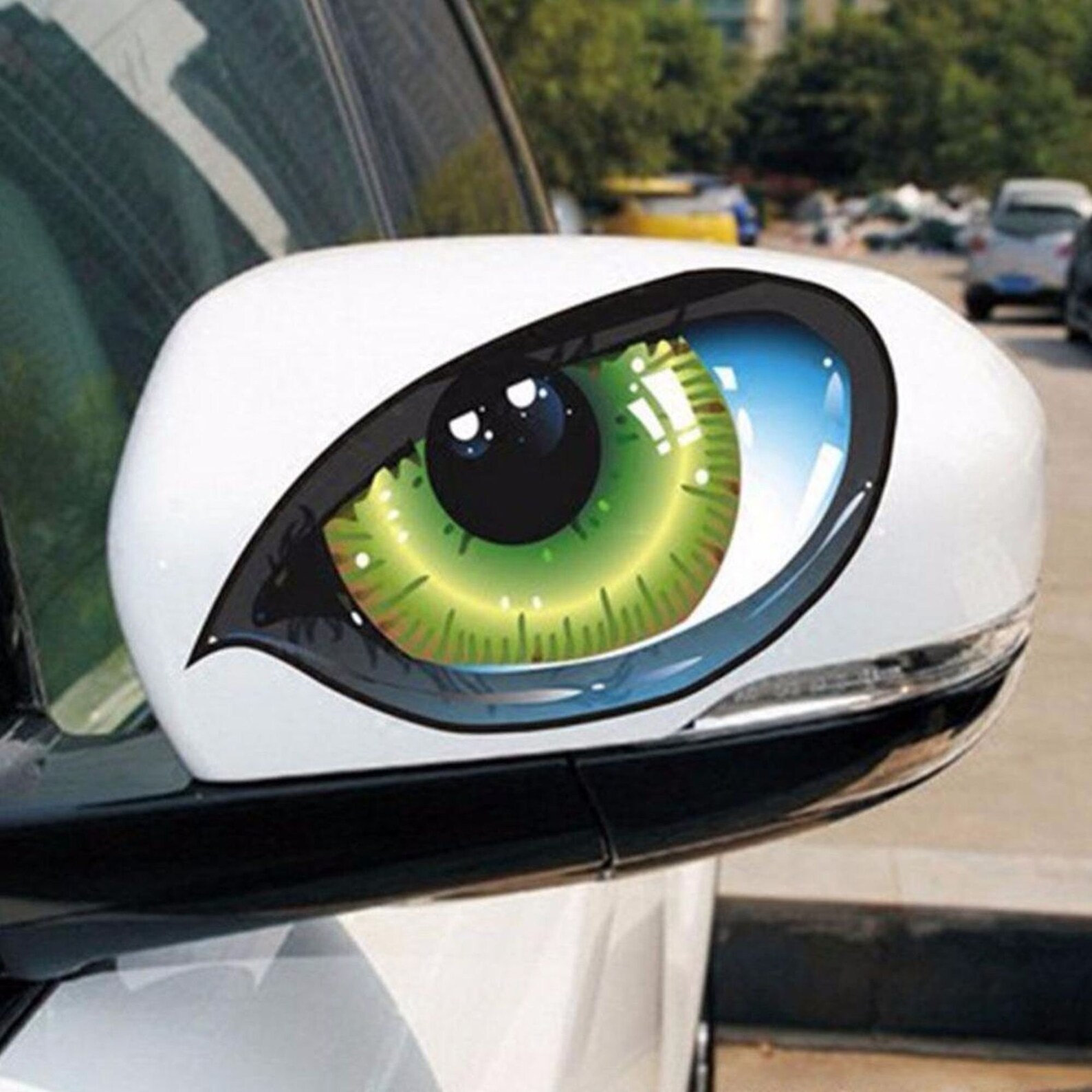 1 par 3D Car Sticker Eyes Car Styling Espejo retrovisor - Etsy España