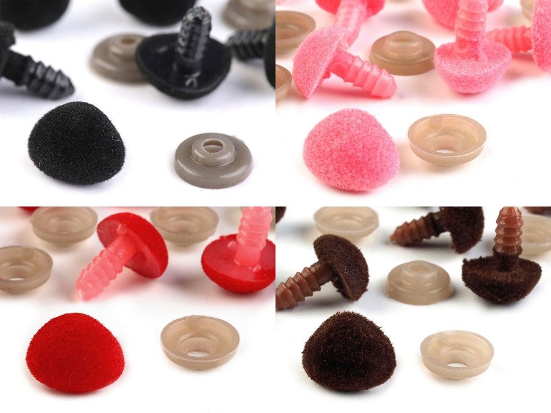 Safety Nose Velvet 11 X 14 Mm Nose Different Colors Animal Noses Toy ...
