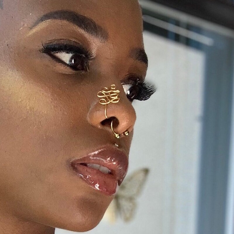 Cuff Nose Ring - Etsy